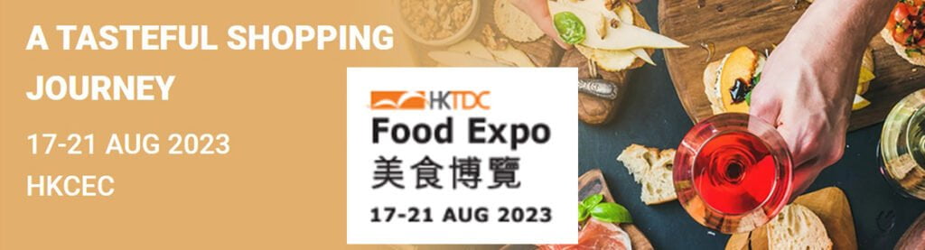 Visit our booth at the Food Expo in Hong Kong